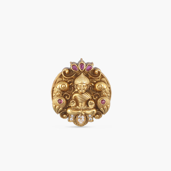 Buy Kuvala Antique Temple Finger Ring | Tarinika