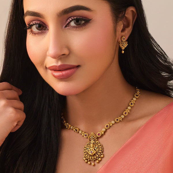 Buy Ridhika Antique Necklace Set | Tarinika