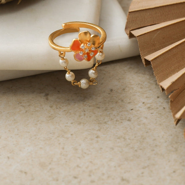 Buy Jalaja Floral Drop Finger Ring | Tarinika
