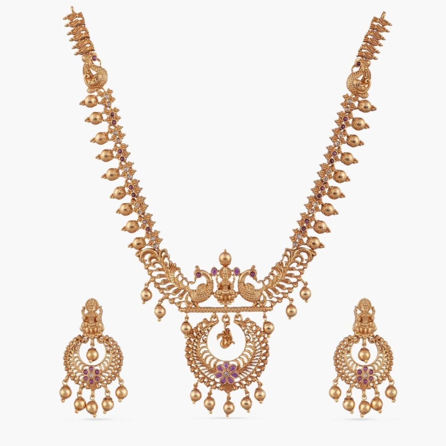 Tarinika Kanti Antique Necklace Set Indian Jewelry